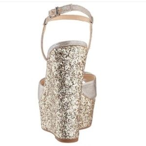 Jessica Simpson | Shoes | Jessica Simpson Amella Gold Wedge Sandal Nib ...